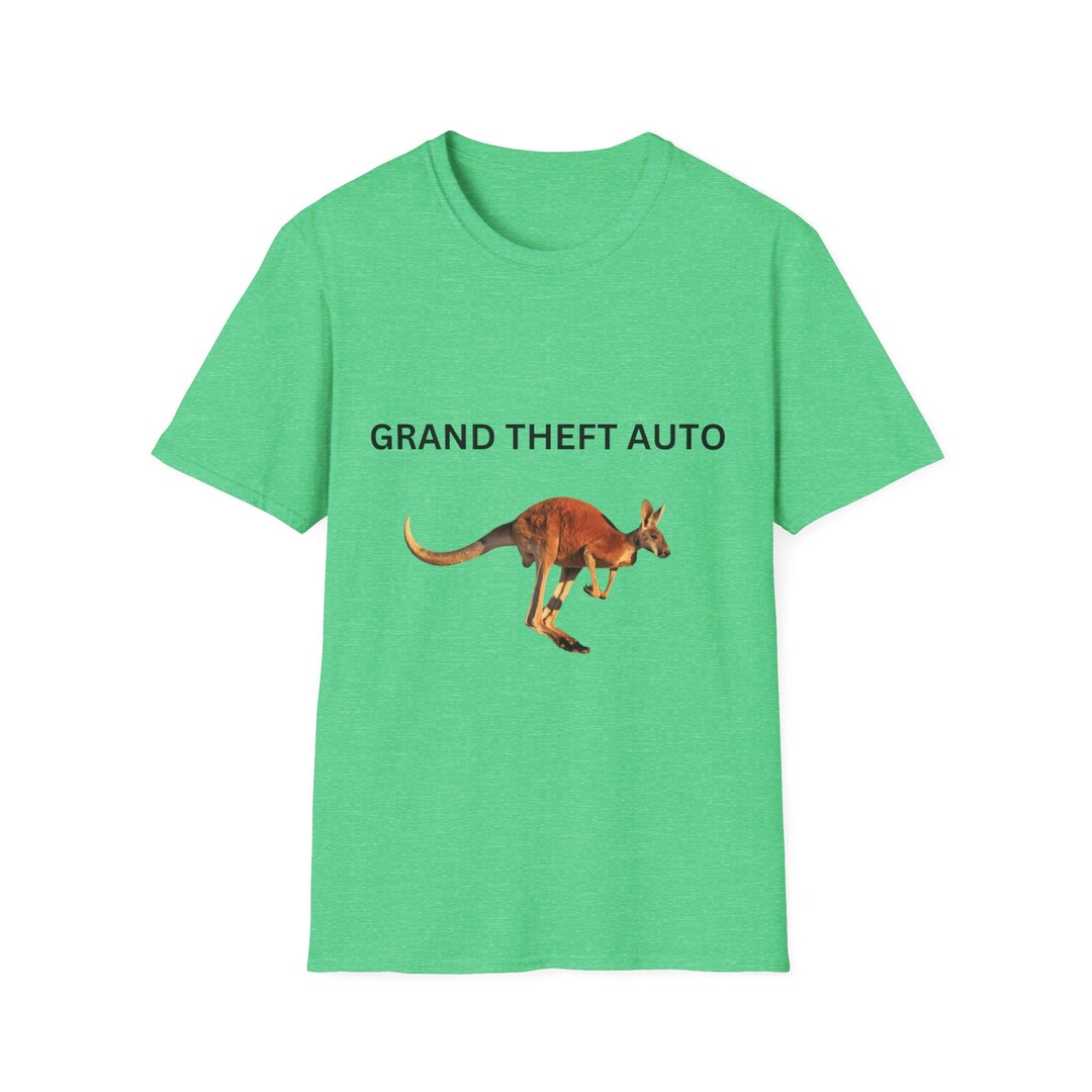 Kangaroo Grand Theft Auto Funny Crime Animal Lover Shirt Gift for ...