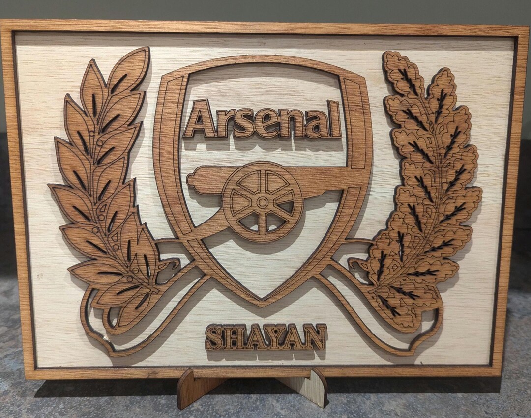 Arsenal Wooden 3D Plaque Door Plaque, Football Gunners Fan, Gift ...