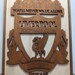 PERSONALISED LIVERPOOL Wooden 3D Plaque - Door/table Plaque, Football ...