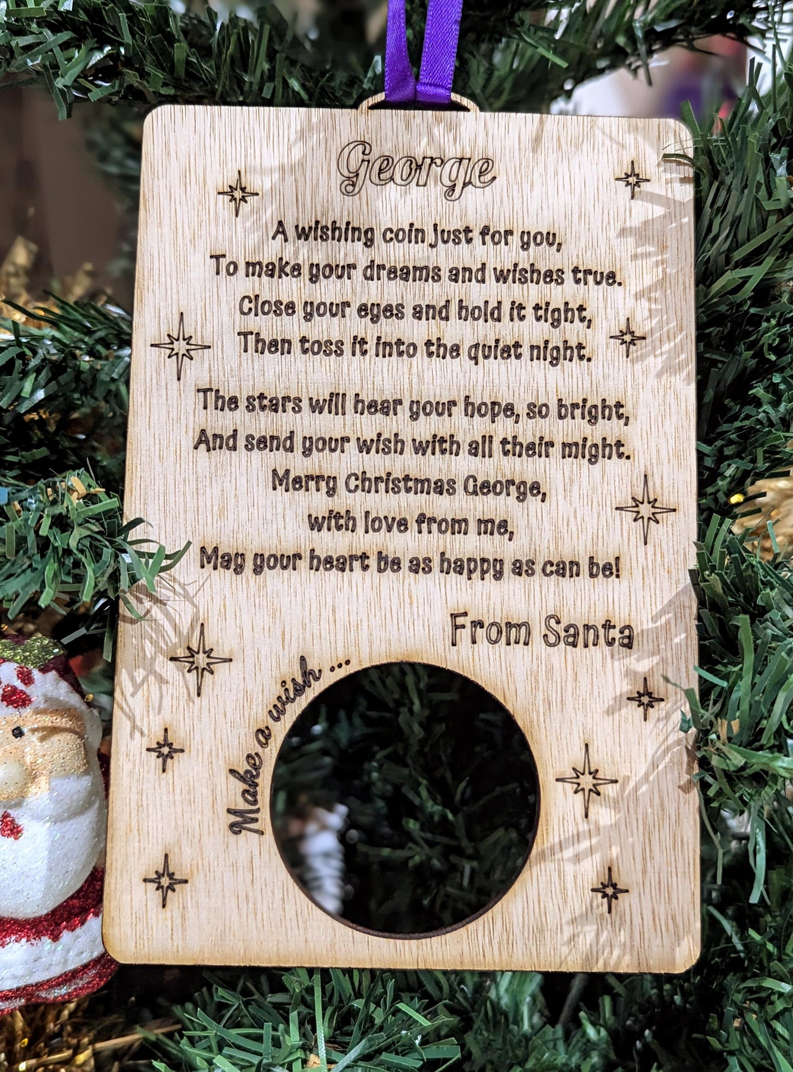 PERSONALISED Santa's Magic Wishing Coin - Christmas Stocking Filler ...