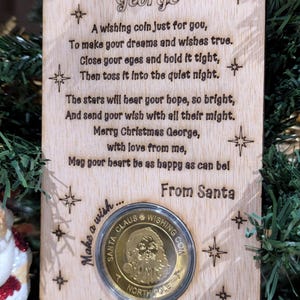 PERSONALISED Santa's Magic Wishing Coin - Christmas Stocking Filler ...