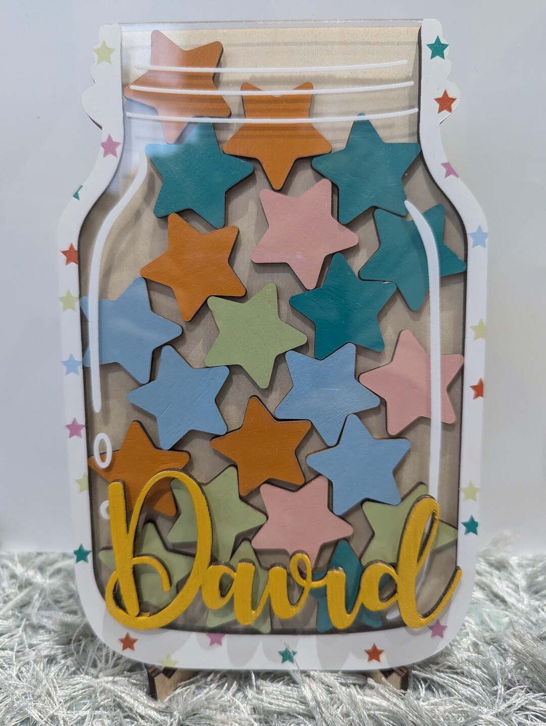 Personalised Reward Jar, Star Chart - Good Behaviour, Encouragement for ...