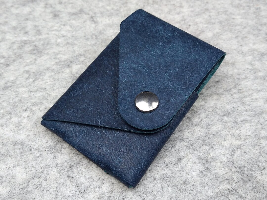 Stitchless Pueblo Leather Origami Card Holder Slim Compact Lightweight ...