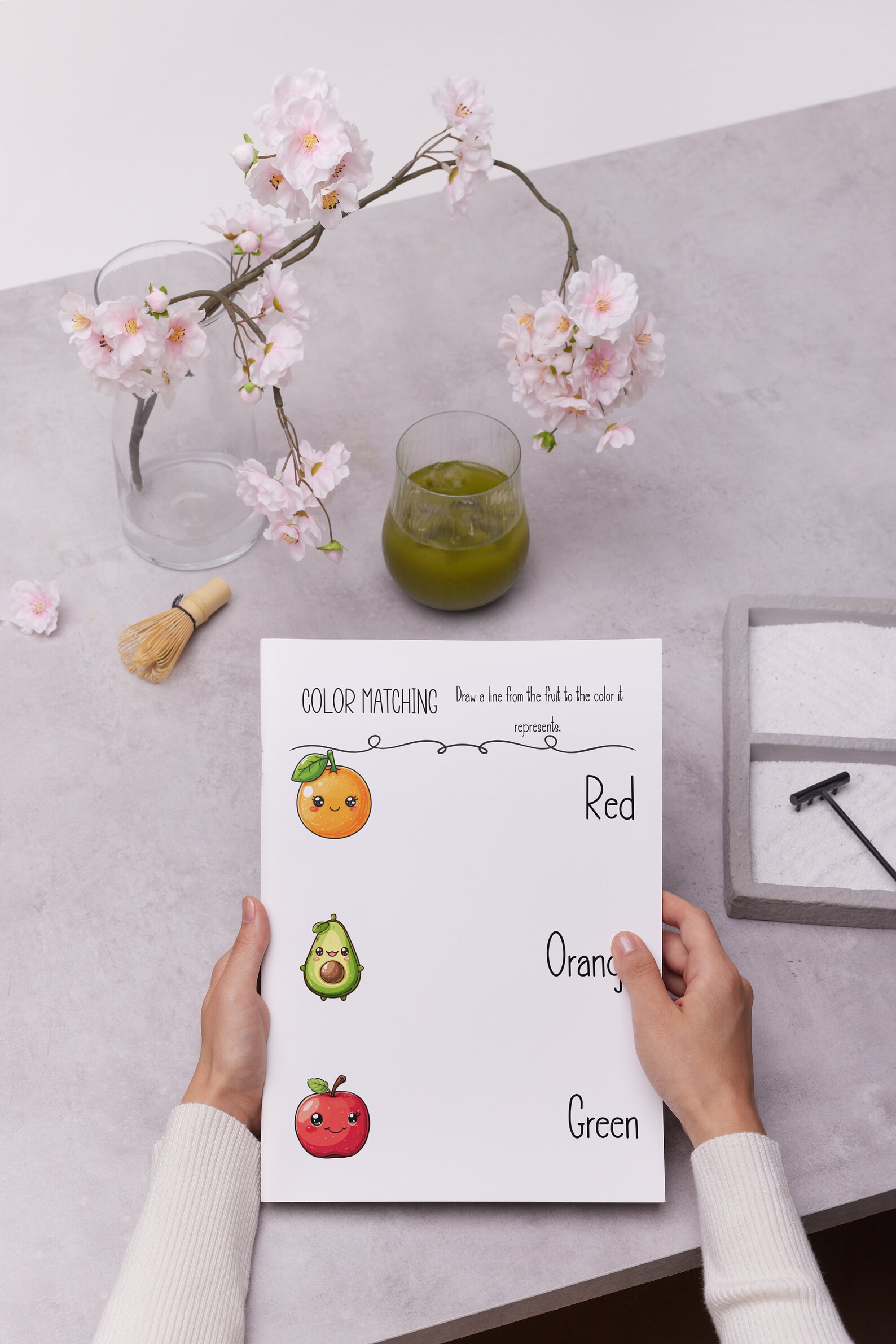Toddler Activity Printable Worksheet for Toddlers, Color Matching Fruit ...
