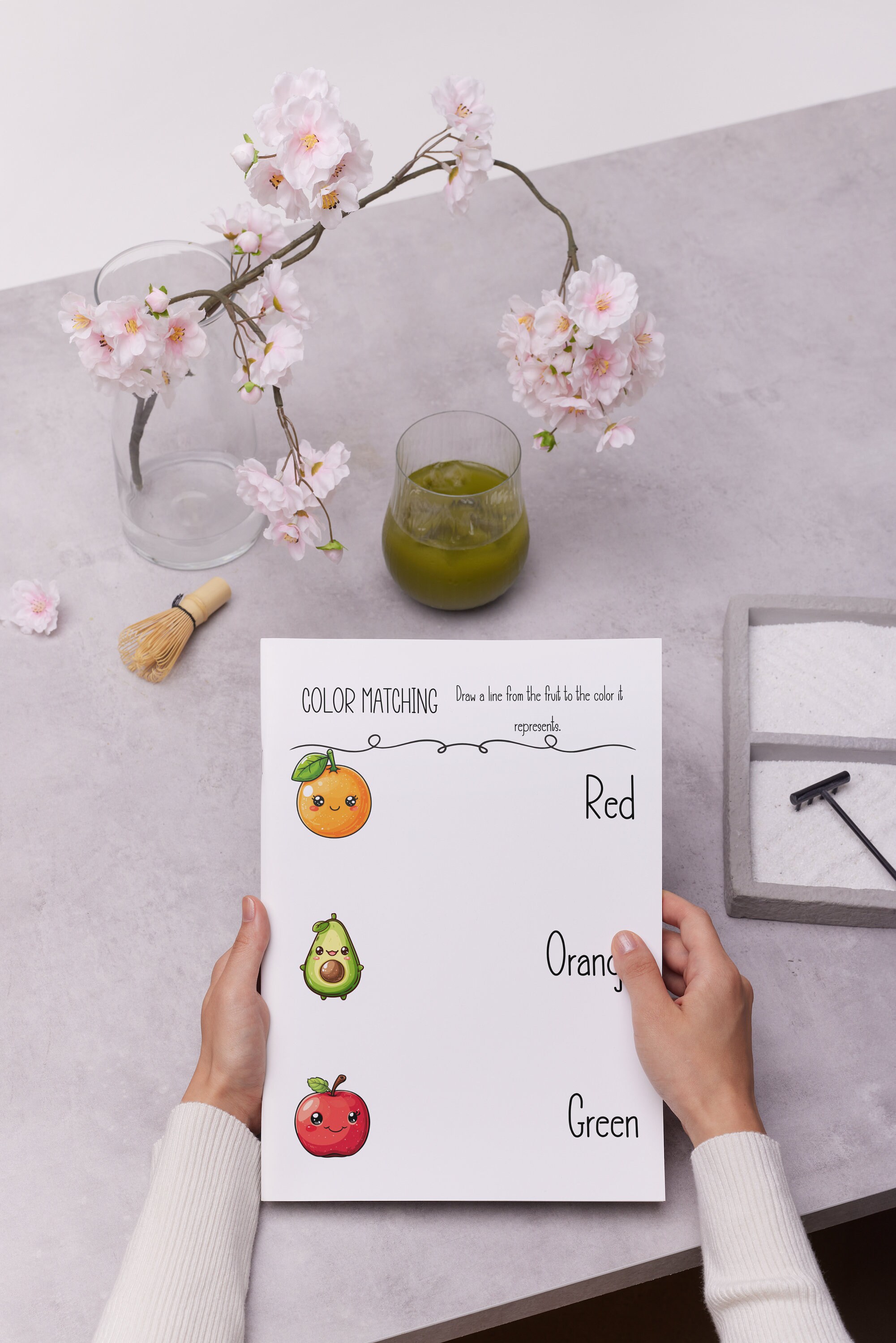 Toddler Activity Printable Worksheet for Toddlers, Color Matching Fruit ...