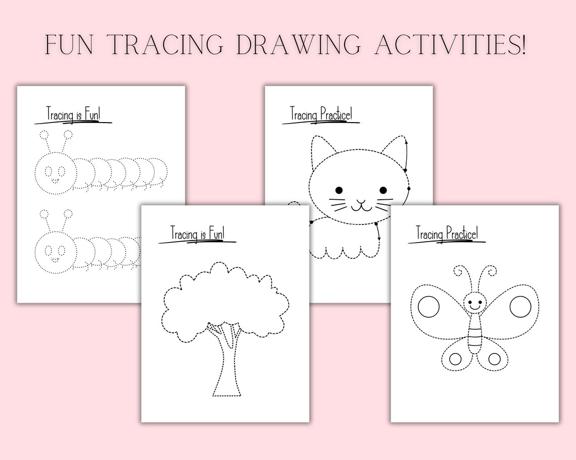 Preschool Worksheets Bundle Printable, Tracing and Alphabet Practice ...