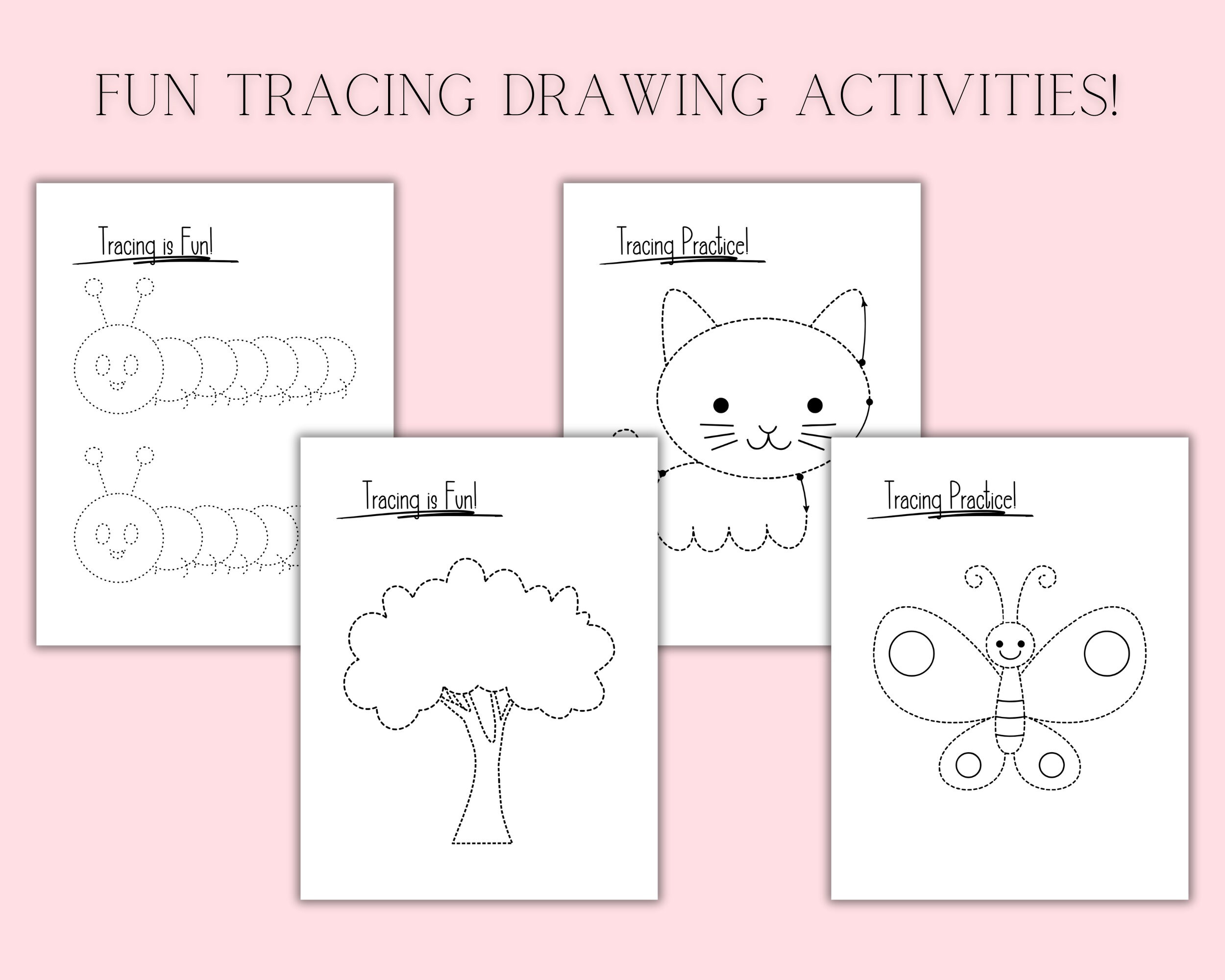 Preschool Worksheets Bundle Printable, Tracing and Alphabet Practice ...