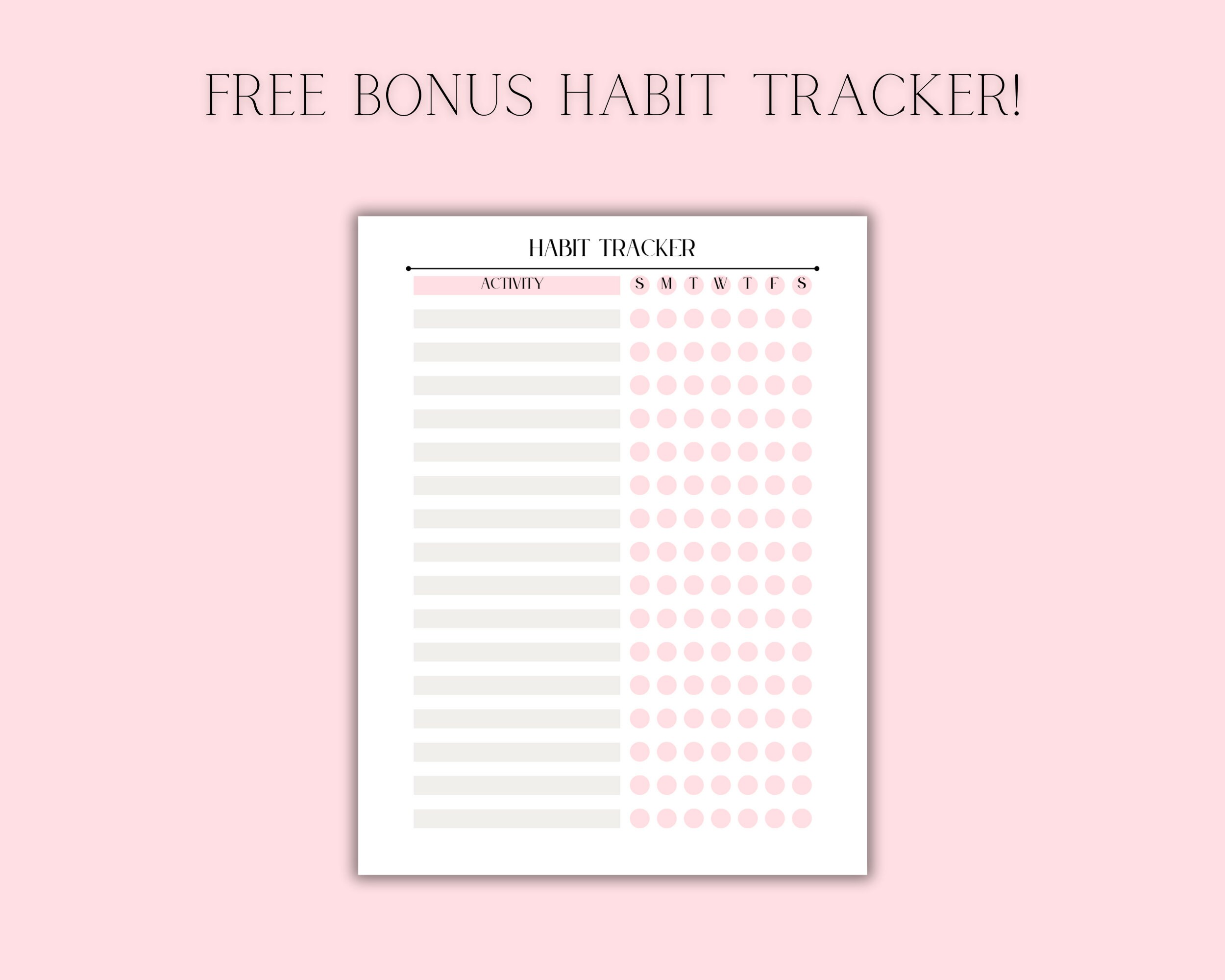 To Do List Printable, Habit Tracker Planner Bundle, Daily Planner ...