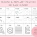Preschool Worksheets Bundle Printable, Tracing and Alphabet Practice ...