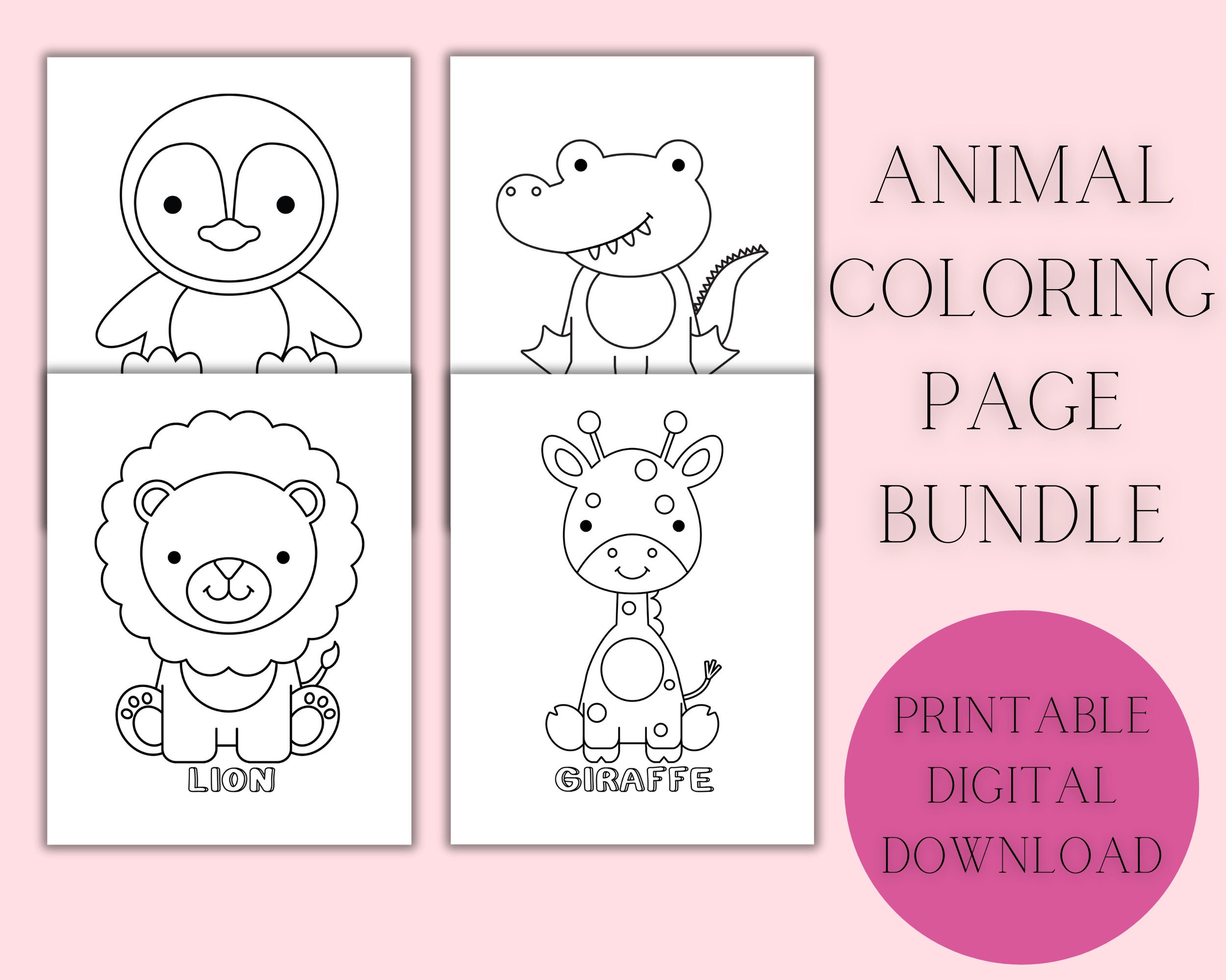 Minimalist Coloring Pages for Kids and Toddlers, Printable Coloring ...