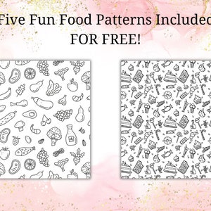 Coloring Sheet Tracing Busy Book Bundle for Kids, Fruit and Vegetables ...