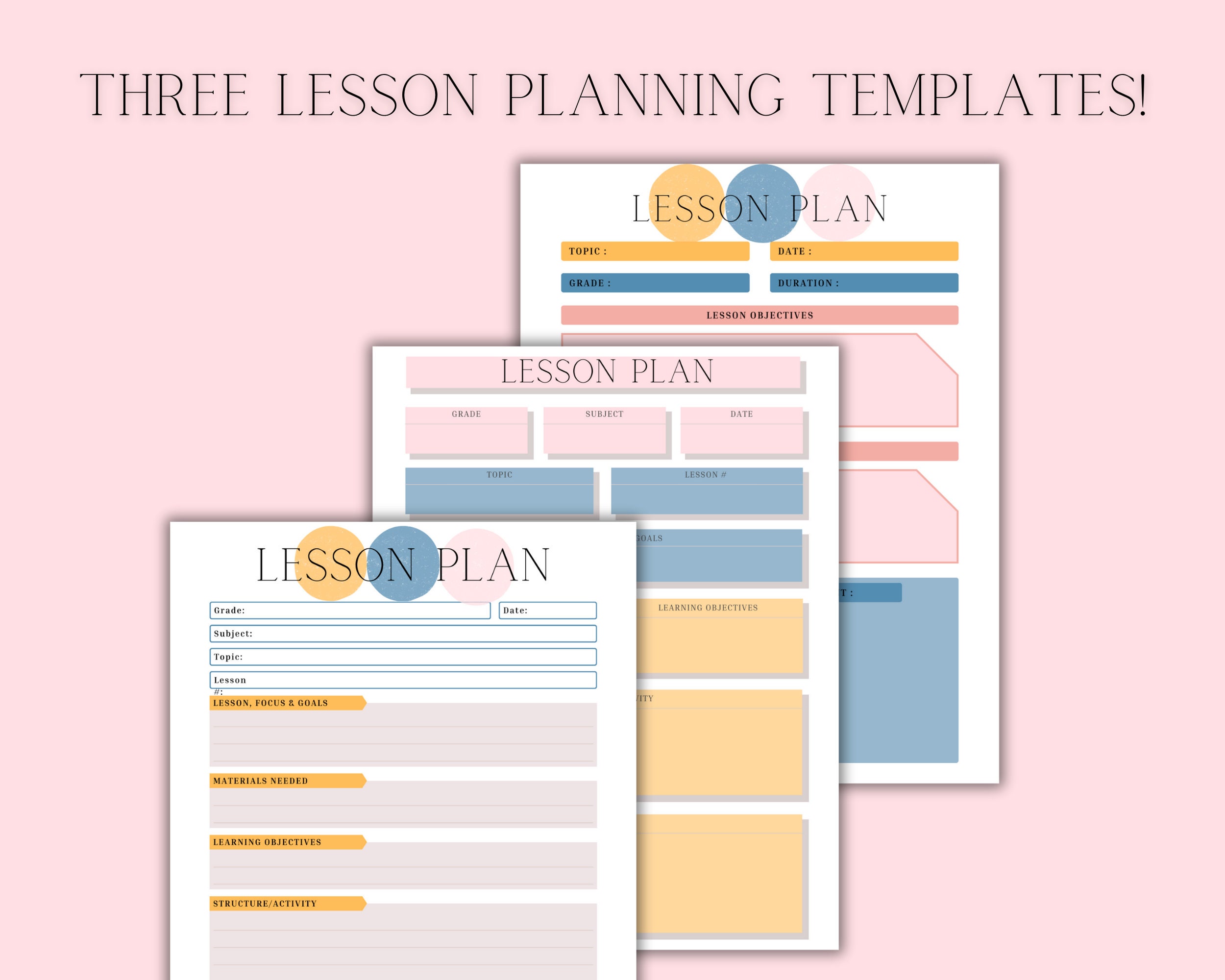 Teacher Planner Printable Bundle, Homeschool Planner High School and ...
