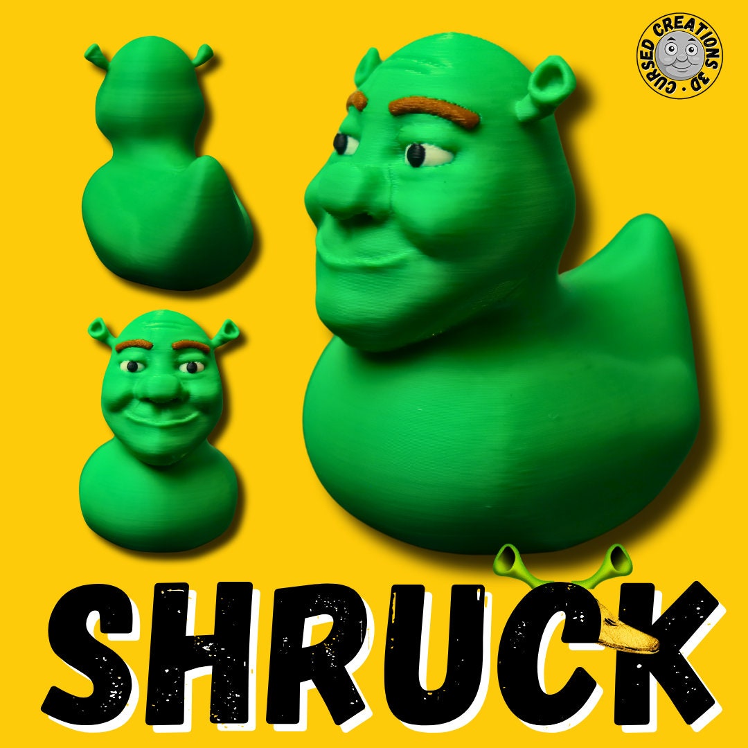 Shruck | Cursed Ogre Duck Figure | Rubber Duck Meme - Etsy UK