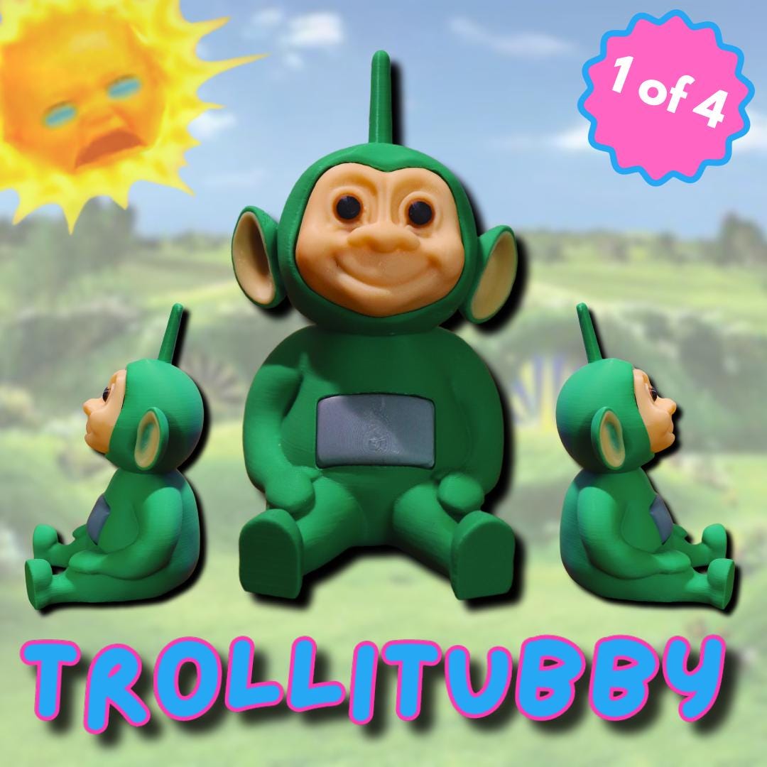 Trollitubbies Dipsy | 90s Nostalgia | Millennial Gift | Cursed Meme - Etsy
