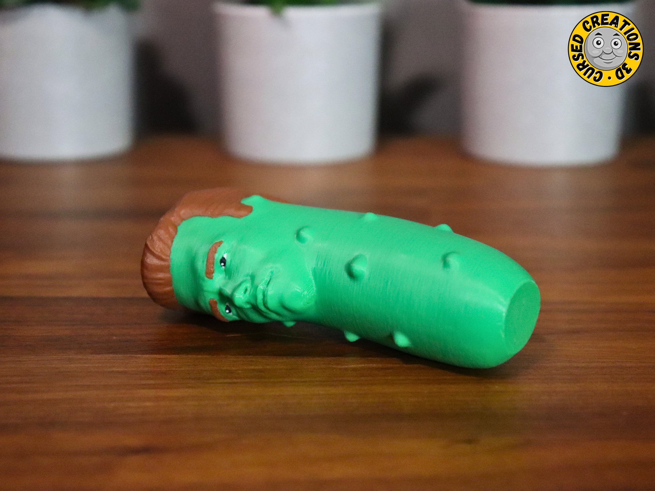 Pickled Arnie Figure Cursed Pickle Celebrity Meme Gift - Etsy