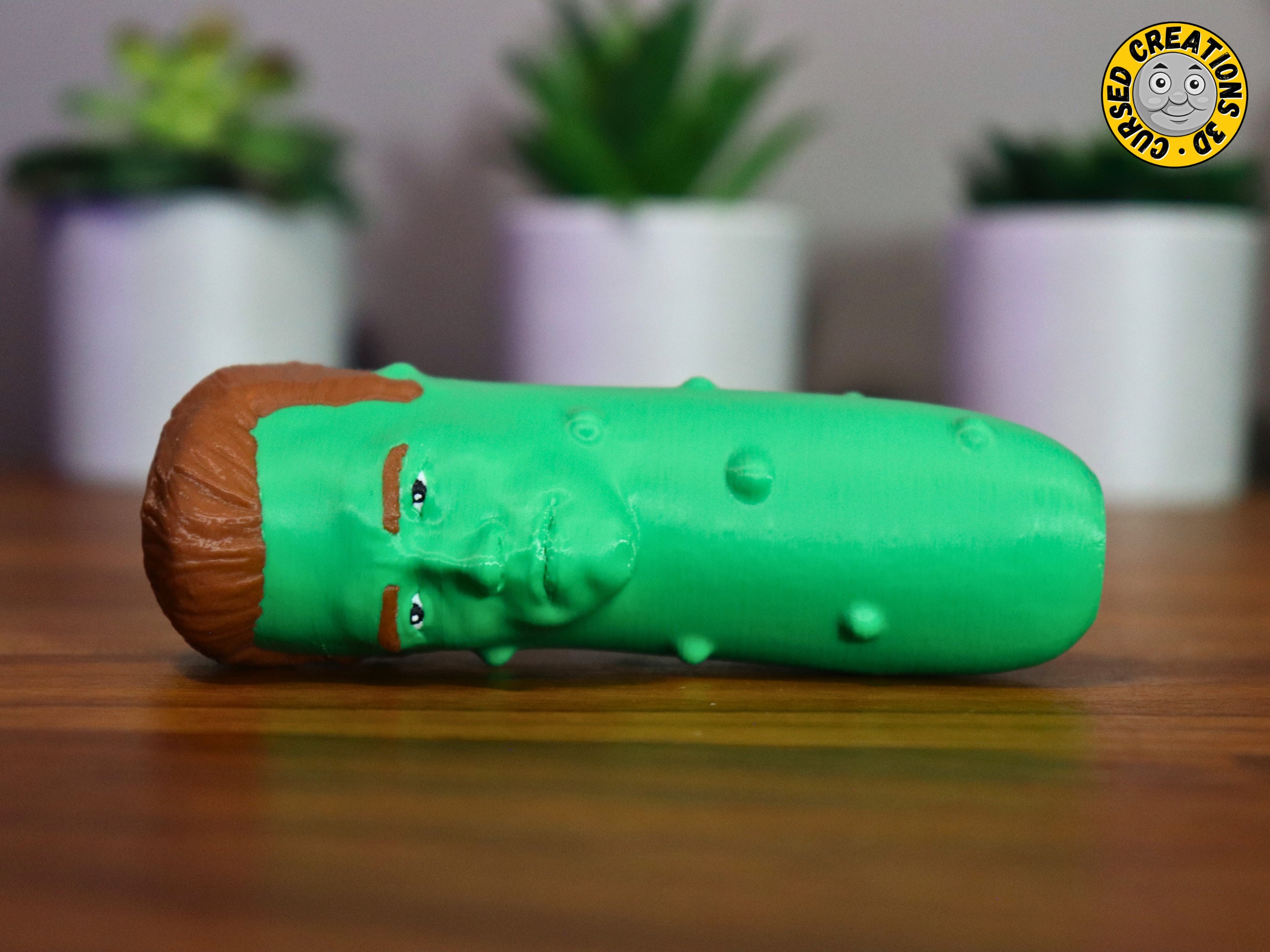 Pickled Arnie Figure Cursed Pickle Celebrity Meme Gift - Etsy