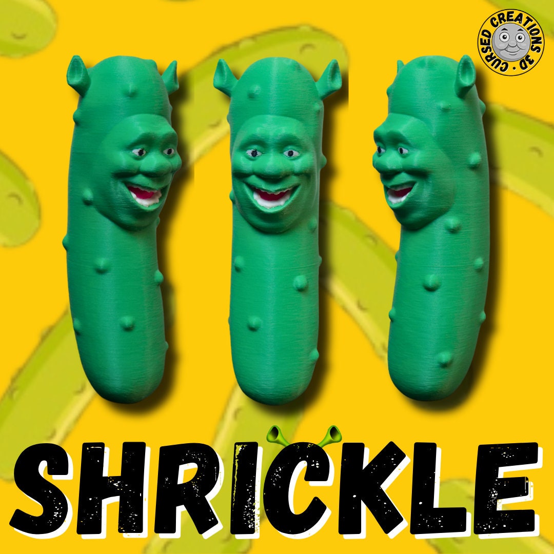 Shrickle | Ogre Pickle | Cursed Pickle | Meme Gift - Etsy