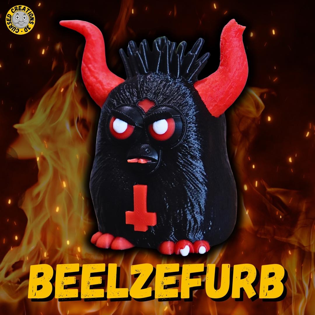 Beelzefurb | 90s Nostalgia | Cursed Gift | Goth Decor | Meme Figure - Etsy