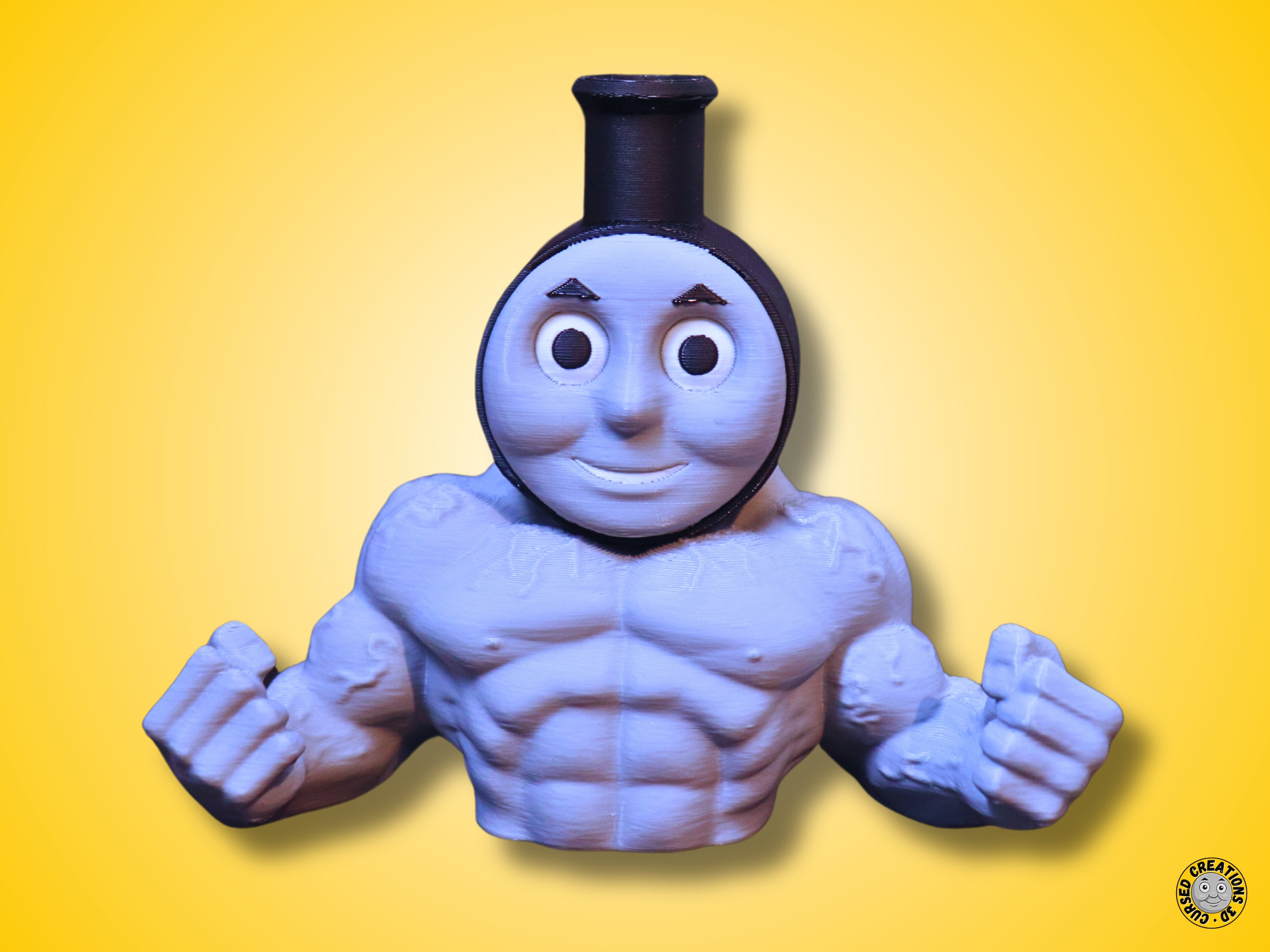 Tanked Engine Cursed Thomas Figure Gym Meme Gift - Etsy