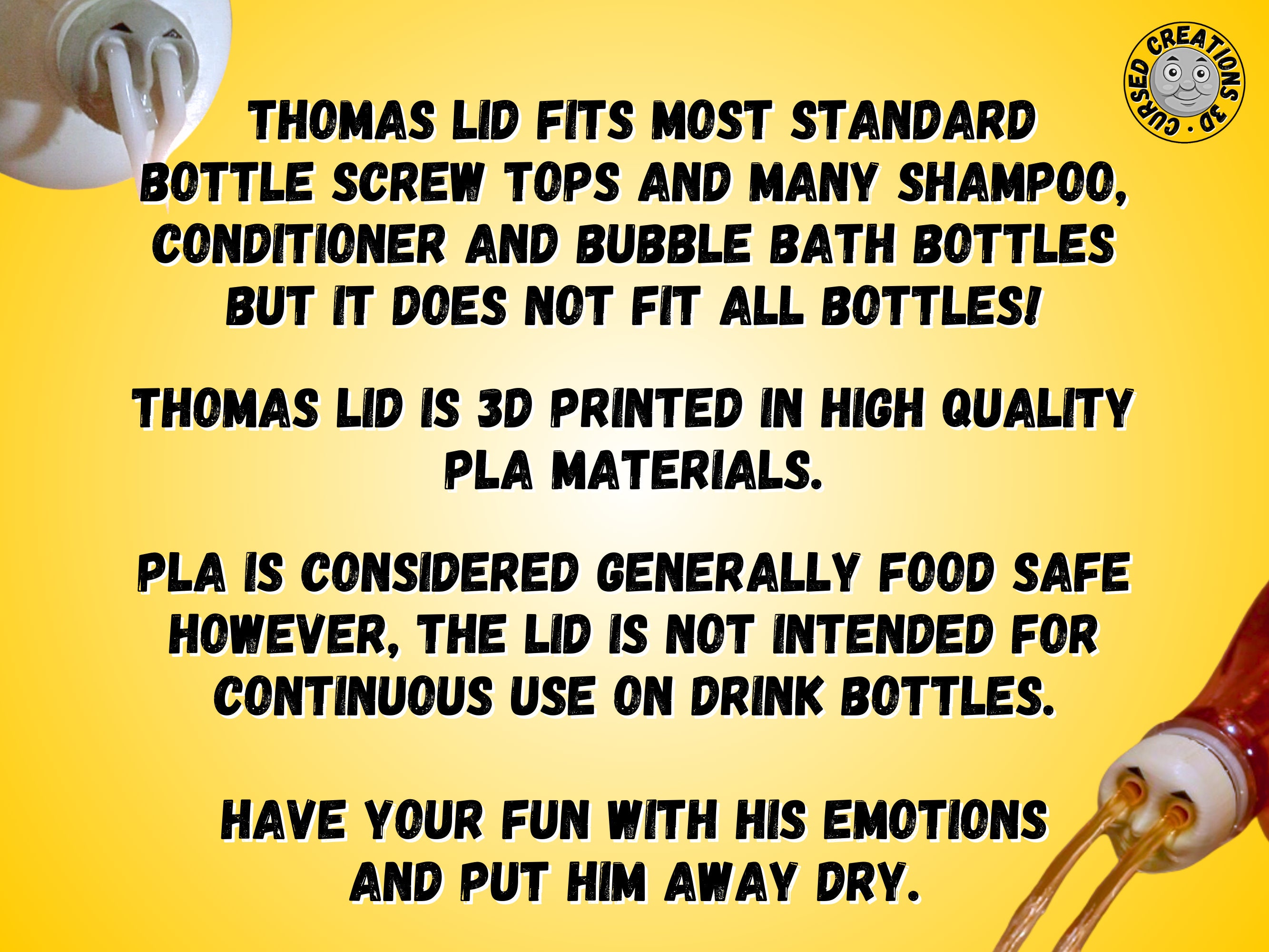 Tom Train Lid Meme Bottle Lid Shampoo Lid Viral Tiktok Meme - Etsy