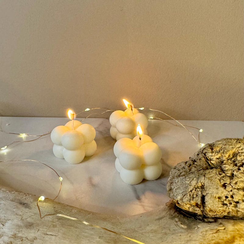 Rubik's Cube Candle - Etsy