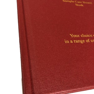 Hardback Thesis Binding: University Dissertation, Buckram Cloth & Gold ...