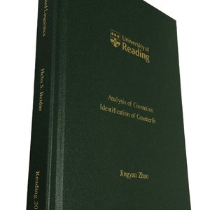 Hardback Thesis Binding: University Dissertation, Buckram Cloth & Gold ...