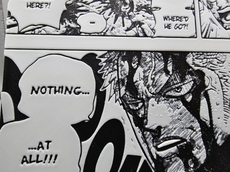 Roronoa Zoro Sacrifice at Thriller Bark, Manga Page, 3D Printed Picture ...