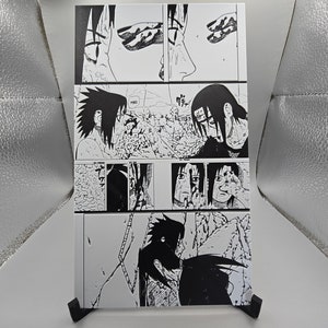 Naruto, Itachi's Death During the Fight With Sasuke, Illustrative Art ...