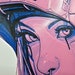 Cyberpunk Girl, Illustrative Art, 3D Printed Picture With Stand, Bas ...