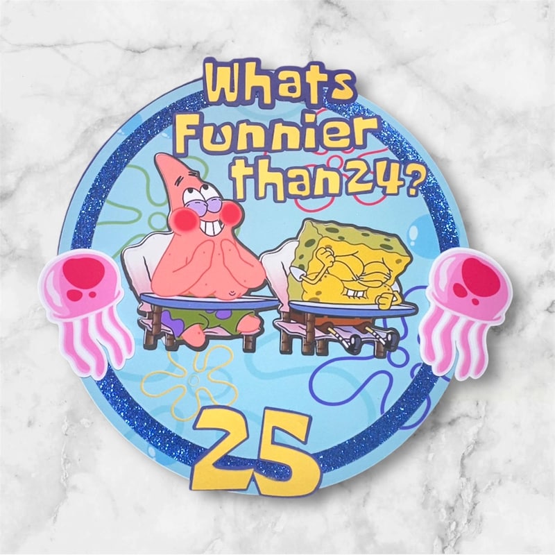 Spongebob Cake Topper - Etsy