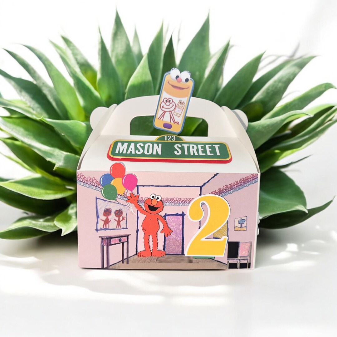 Elmo Customed Party Favor Boxes - Etsy