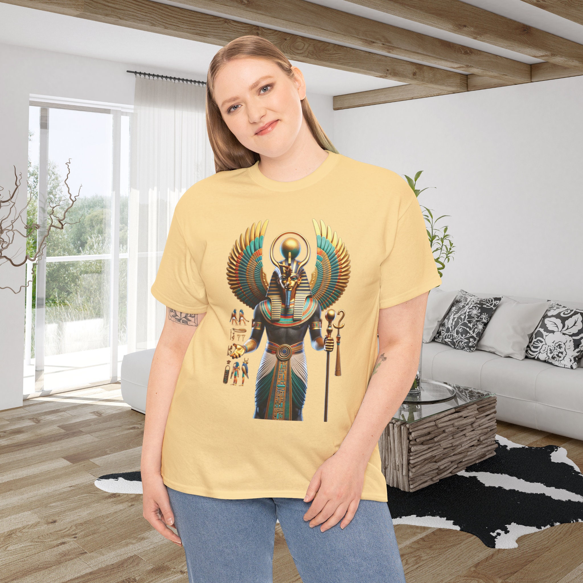 Horus Egyptian God Tshirt Ancient Egypt Mythology Shirt Horus Falcon Head Design Tee Horus ...
