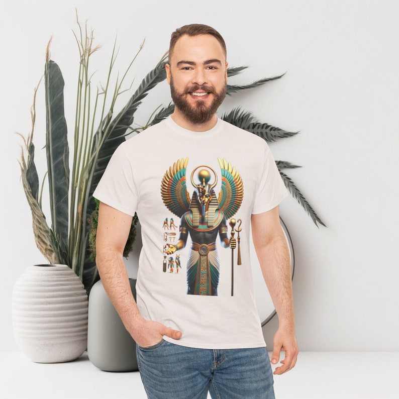 Horus Egyptian God Tshirt Ancient Egypt Mythology Shirt Horus Falcon Head Design Tee Horus ...