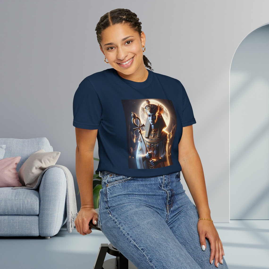 Egyptian God Osiris Graphic Tee Ancient Egypt Apparel Mythology ...