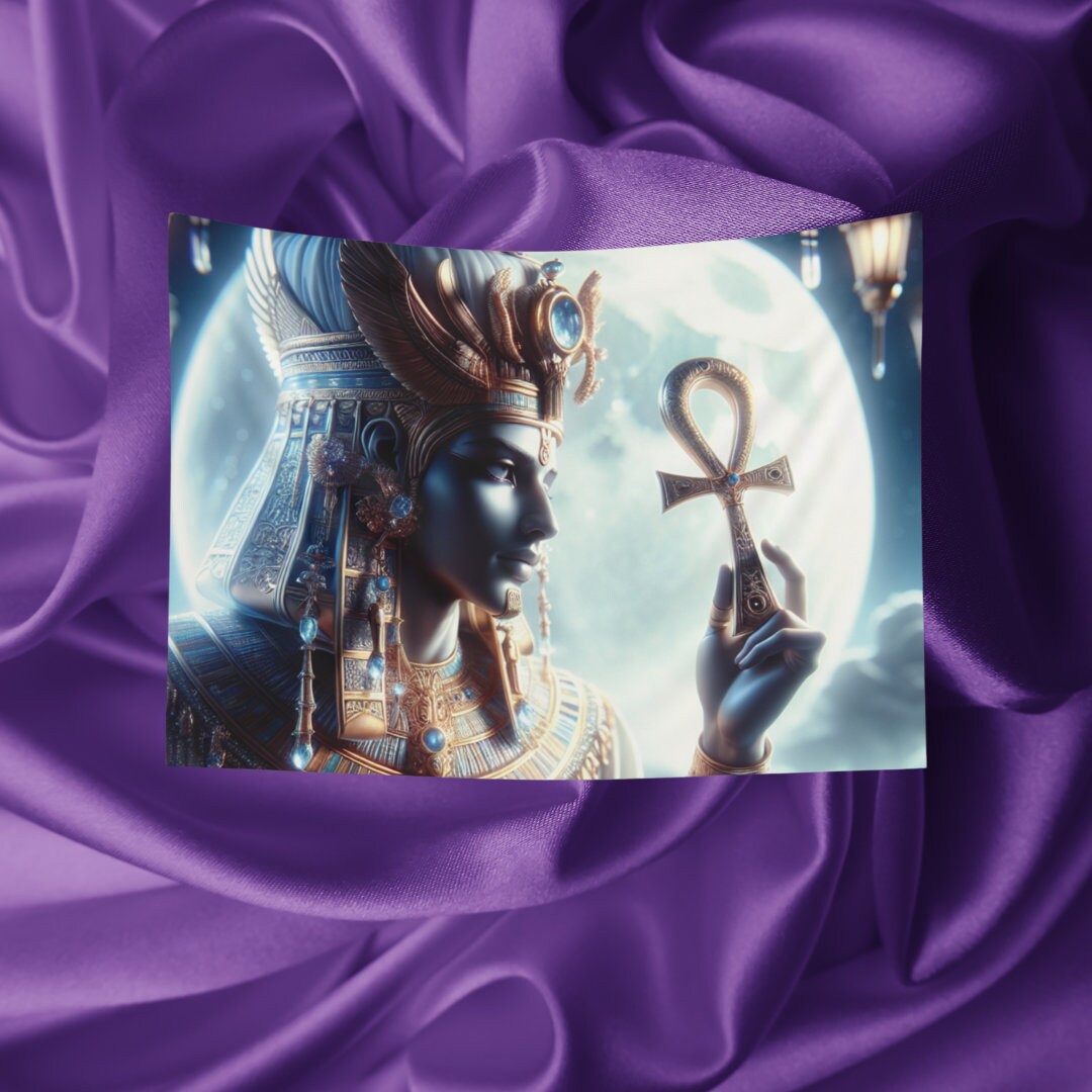 Egyptian God of Afterlife Ankh Decor Osiris Wall Art Ancient Egyptian ...