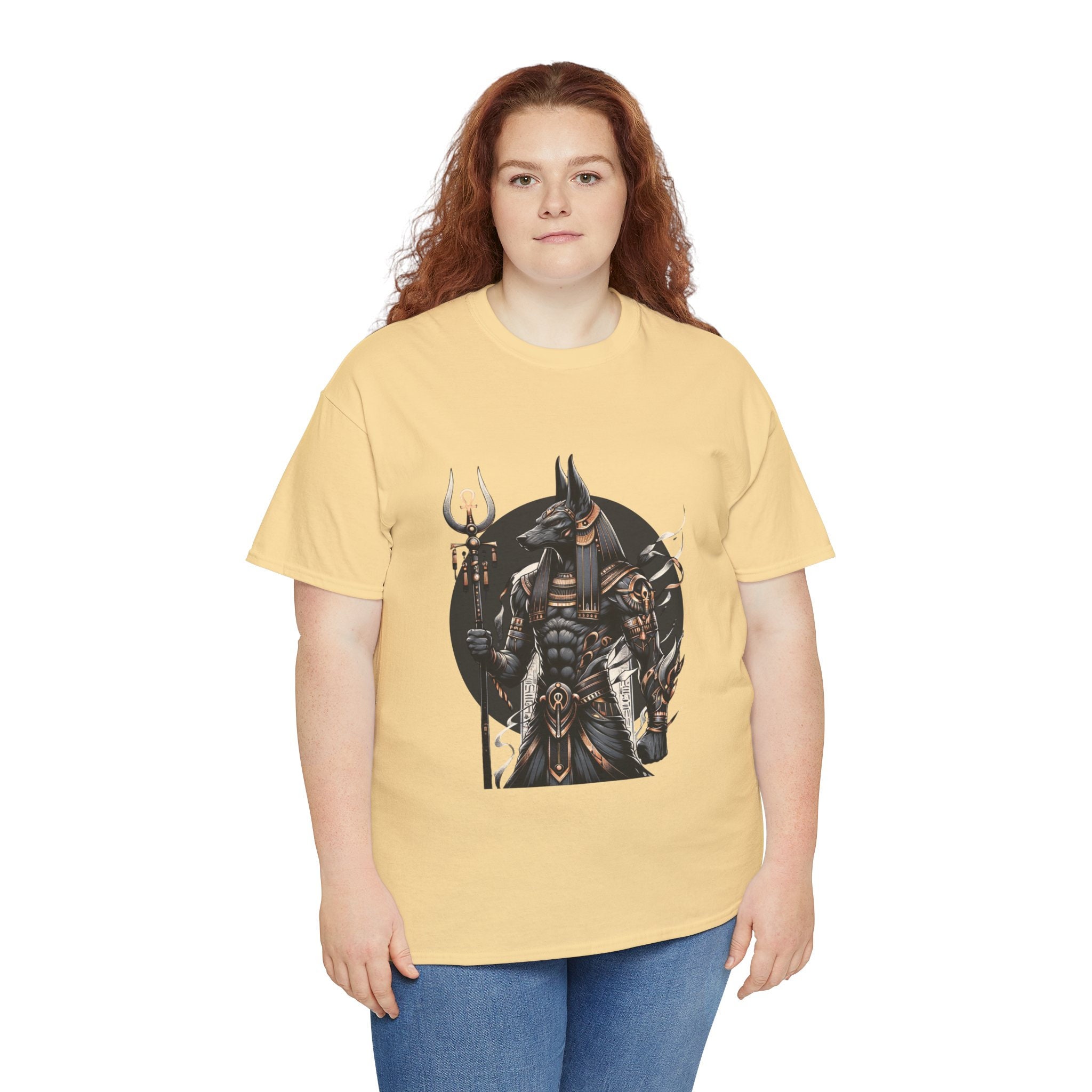Ancient Egyptian God Anubis Warrior T-shirt 100% Cotton Mythical ...