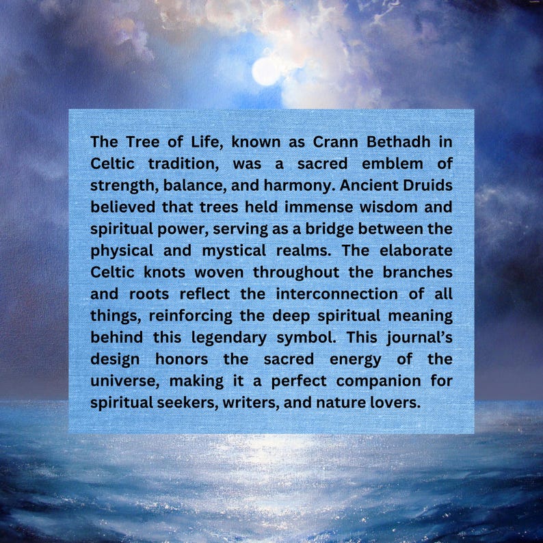 Celtic Tree of Life Journal: Crann Bethadh Art, Pagan Book of Shadows ...