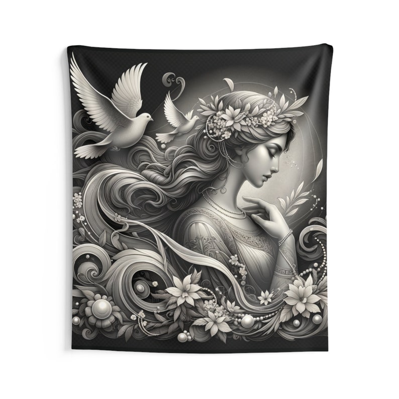 Mythology Greek Goddess Aphrodite Tapestry Mythical Wall Art Love ...