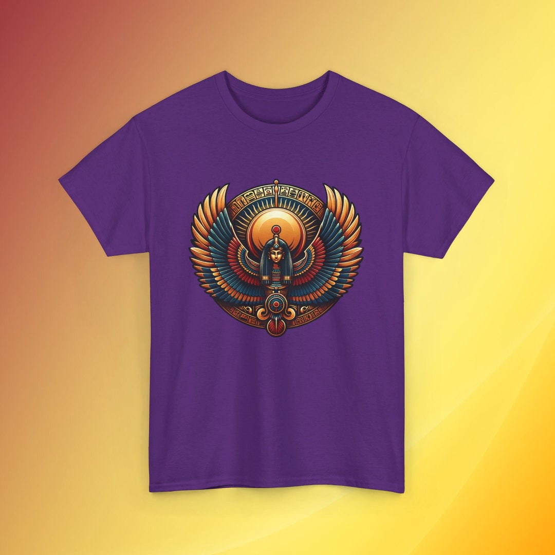 Winged Sun Disc T-shirt: Ancient Egyptian Mythology Art - Etsy