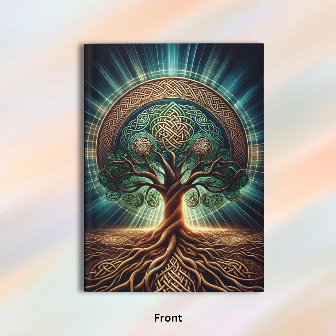 Celtic Tree of Life Journal: Crann Bethadh Art, Pagan Book of Shadows ...