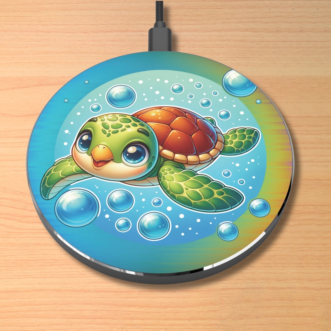 Baby Sea Turtle Fast 10W Wireless Charger Accessory Bobby the Baby Sea ...