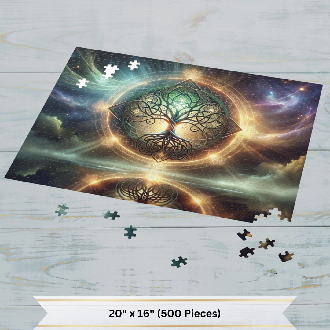 Tree of Life Puzzle, Celtic Jigsaw Puzzle, Mystical Jigsaw Puzzle ...