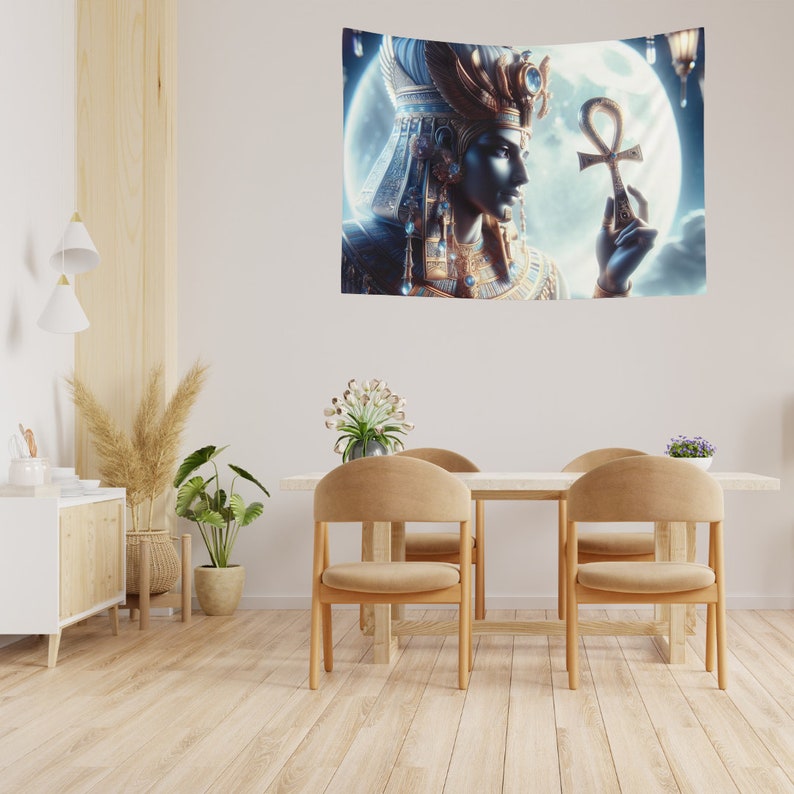 Egyptian God of Afterlife Ankh Decor Osiris Wall Art Ancient Egyptian ...