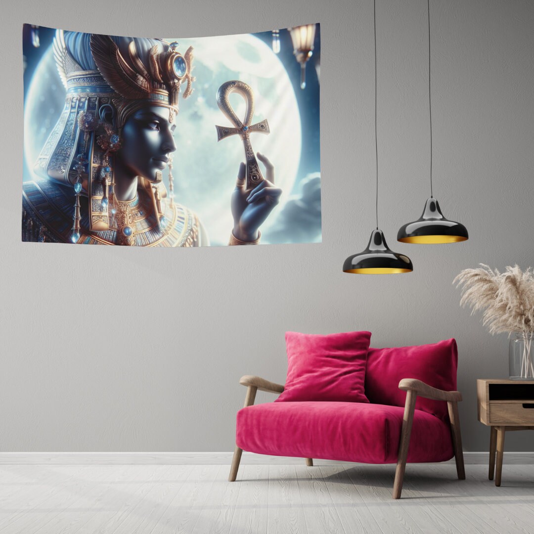 Egyptian God of Afterlife Ankh Decor Osiris Wall Art Ancient Egyptian ...