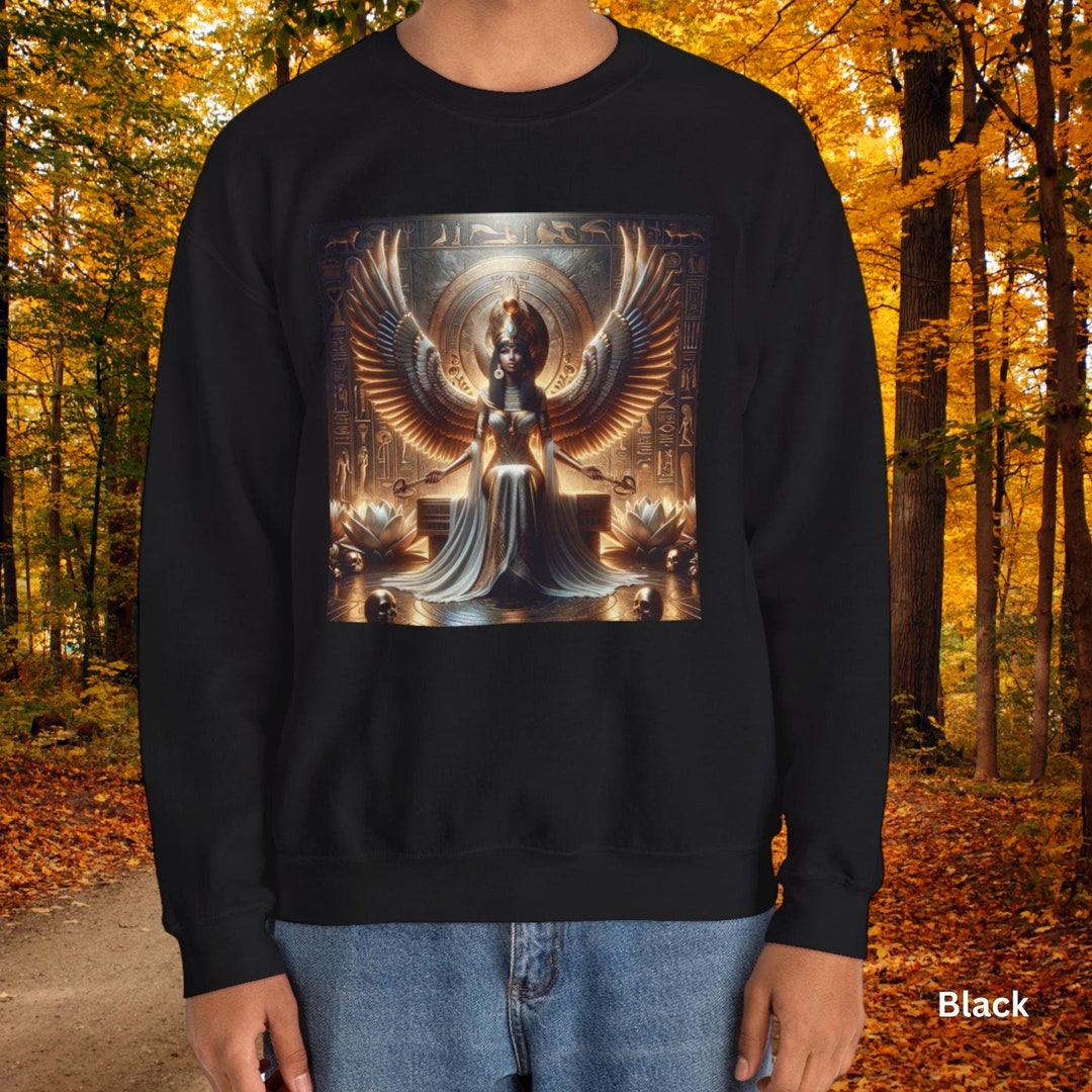 Isis Powerful Egyptian Goddess Egyptian Deity Sweatshirt Isis Goddess ...