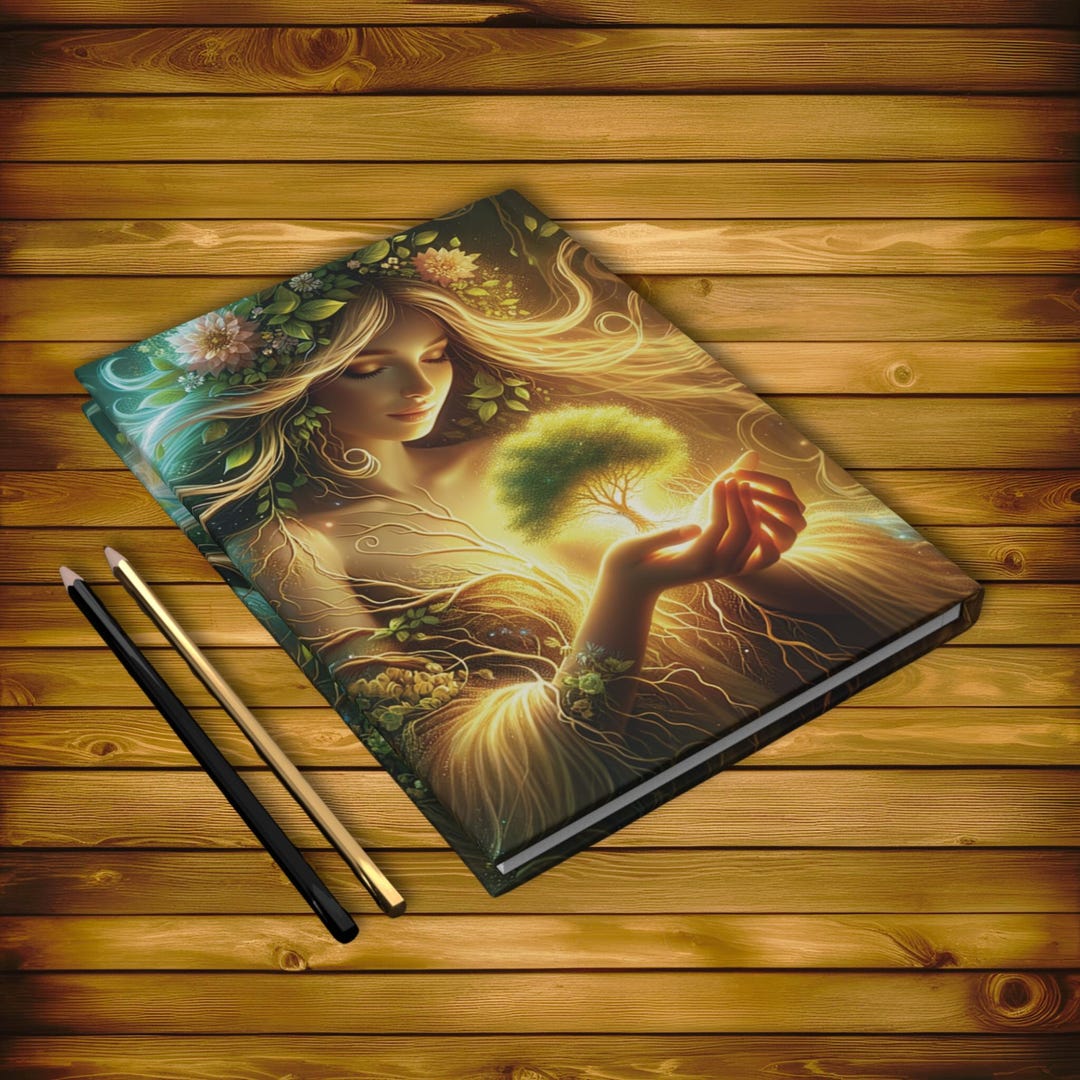 Gaia Hardcover Journal: Earth Goddess, Sacred Tree, Spiritual Diary - Etsy