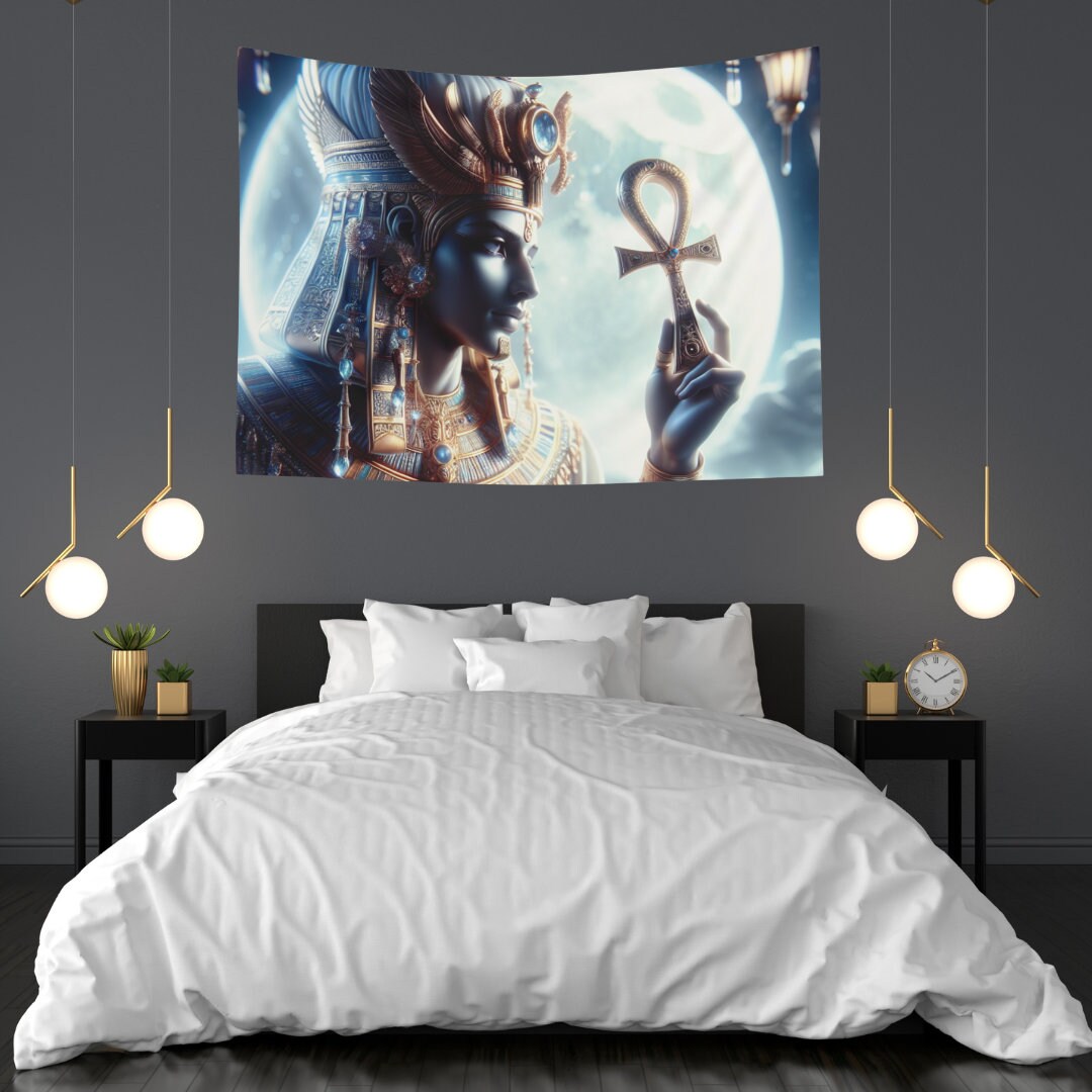 Egyptian God of Afterlife Ankh Decor Osiris Wall Art Ancient Egyptian ...