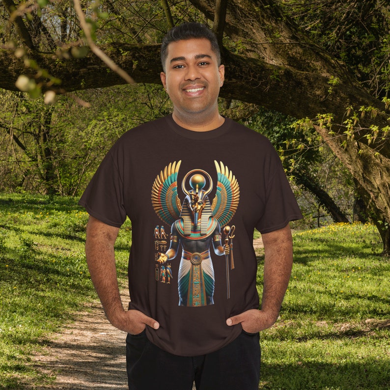 Horus Egyptian God Tshirt Ancient Egypt Mythology Shirt Horus Falcon Head Design Tee Horus ...
