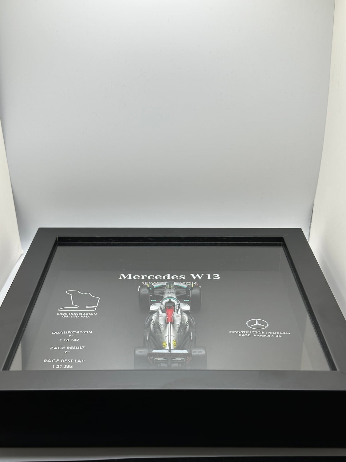 Lewis Hamilton GP F1 Hungarian Mercedes W13 3D Frame - Etsy